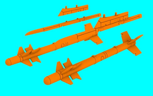 LF Models 3D4807 MATRA G.550 Magic Air-To-Air Missile Incl. Launch Pod (2pcs)