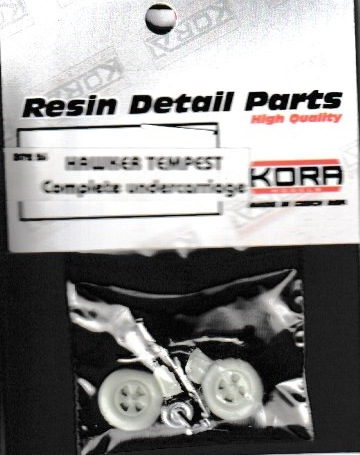 Kora Models D7226 Hawker Tempest Complete Undercarriage