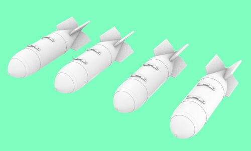 LF Models 3D7208 BINC 400 Incendiary Bomb (4pcs)