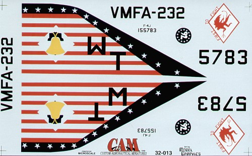 CAM 32013 McDonnell-Douglas F-4 J Phantom- VMFA-232 WT/ Red Devils Bi-Centennial