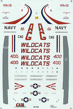 CAM 48033 McDonnell-Douglas F/A-18 C Hornet - 164212 AG/400 VFA-131 Wildcats USS George Washington