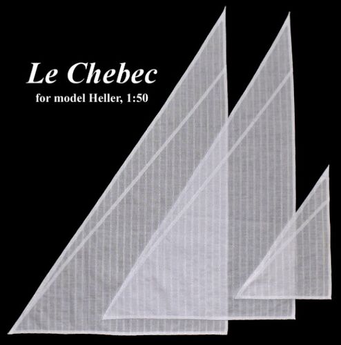 HiSModel S004 Chebec - set of sails