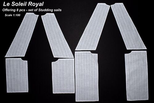 HiSModel S002s Soleil Royal set of Studding sails