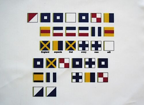 HiSModel F615 Victory, Nelson's signal from Trafalgaru - set of flags