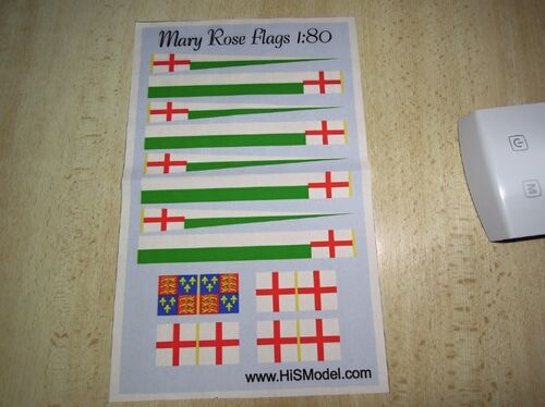 HiSModel F600 Mary Rose - set of flags