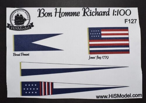 HiSModel F127 Bonhomme Richard - set of flags