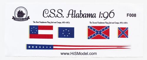 HiSModel F008 Alabama - set of flags