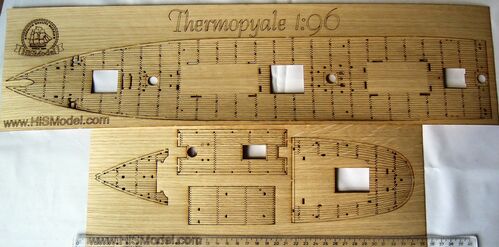 HiSModel D084-B Thermopylae - Beech wooden deck