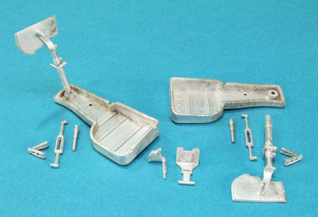 Scale Aircraft Conversions 48218 Supermarine Attacker F.1 - Landing Gear (designed to be used with Trumpeter kits)