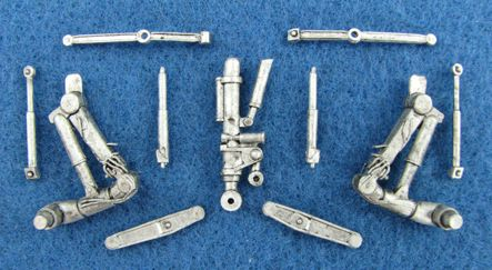 Scale Aircraft Conversions 48077 Sukhoi Su-25 Frogfoot - Landing Gear (designed to be used with Monogram and Revell kits)