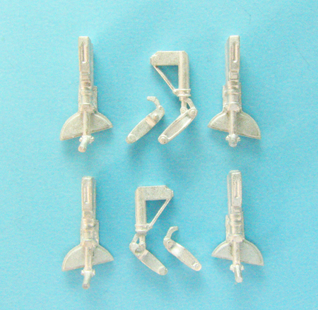 Scale Aircraft Conversions 72069 de Havilland Vampire FB.5 / Sea Vampire F.20 - Landing Gear - Set for 2 planes (for Cyber Hobby kits)