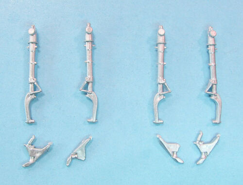 Scale Aircraft Conversions 48408 Mitsubishi A6M2 Zero - Landing Gear - Set for 2 planes (deigned to be used with Eduard kits)