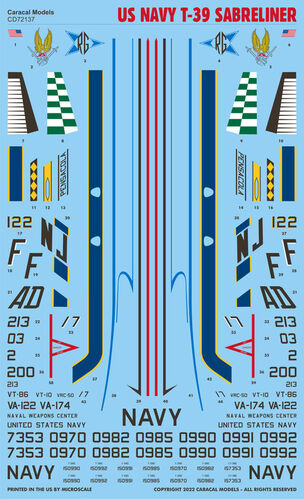 Caracal Models 72137 T-39 Sabreliner in US Navy Service