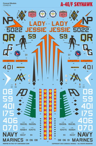 Caracal Models 48218 Douglas A-4 E/F Skyhawk in US Navy Service