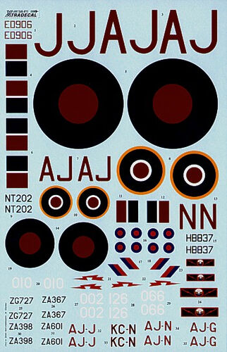Xtradecal 48075 617 (Dambusters) Squadron 1943-2008 (7 schemes)