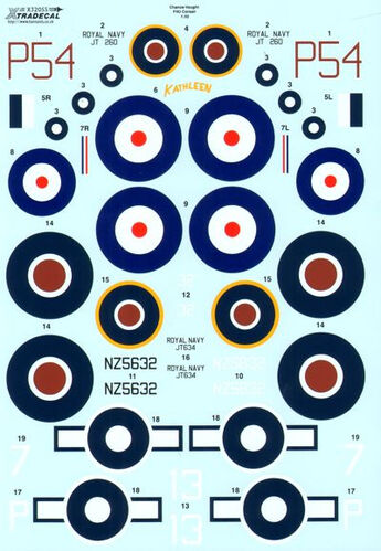 Xtradecal 48141 Vought F4U-1 Corsair II/Goodyear FG-1D (4 schemes)