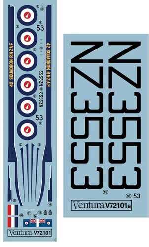 Ventura 72101 RNZAF C-47 / DC-3 Dakotas - 'Fern leaf roundels' (1 scheme)