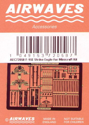 Airwaves C72058 McDonnell F-15 E Strike Eagle (designed to be used with Academy and Minicraft kits