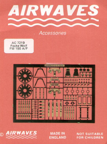 Airwaves C72019 Focke-Wulf Fw-190 A/F (designed to be used with Italeri kits)