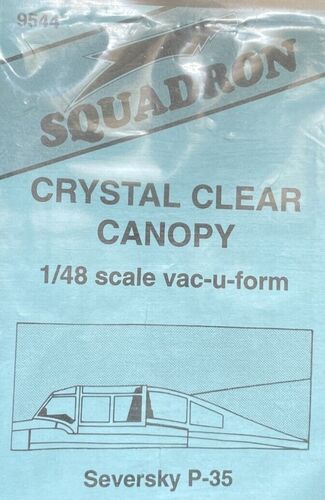 Squadron Canopies 9544 Seversky P-35 - canopy 1 pc (designed to be used with Academy and Hobbycraft kits)