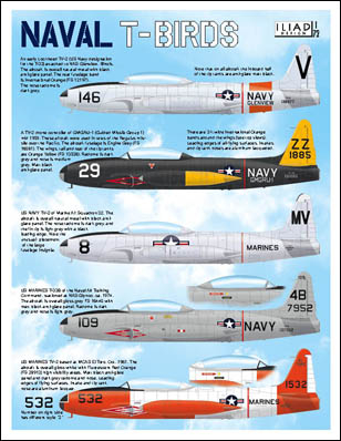 Iliad Design 72012 Lockheed T-33 A Shooting Stars - Naval T-Birds