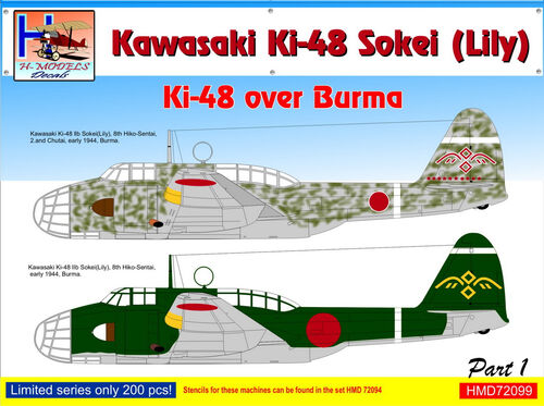 H-Model Decals D72099 Kawasaki Ki-48-II - Over Burma (Part 1)