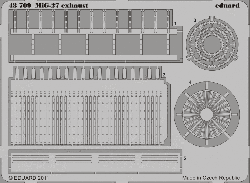 Eduard 48709 MiG-27 exhaust ITALERI
