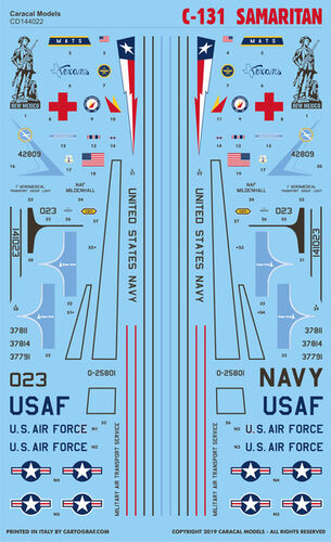 Caracal Models 144022 Convair C-131 B Samaritan Multiple USAF / US Navy markings