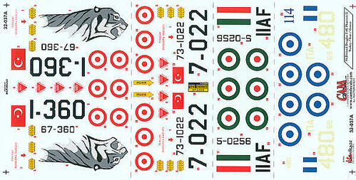 CAM 32037 McDonnell F-4 E Phantom in Foreign Service (4 schemes)
