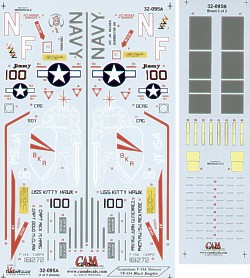 CAM 32095 Grumman F-14 A Tomcat - 161272 NF/100 VF-154 Black Knights CAG USS Kitty Hawk 1998