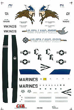 CAM 48032 McDonnell-Douglas F/A-18 D Hornet - VMFA(AW)-225 Vikings Miramar 1998