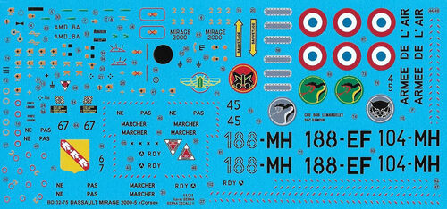 Berna Decals 32075 Dassault Mirage 2000-5F 'Corse' Decals