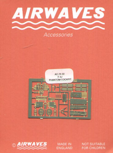 Airwaves C72022 McDonnell F-4J Phantom Cockpit Set (designed to be used with Hasegawa kits)