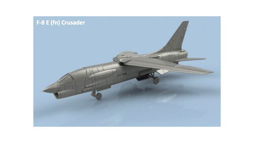 L'Arsenal 2.0 3D400093 Vought F-8 E (Marine Nationale) Crusader unfolded wings with weapon (5 planes)