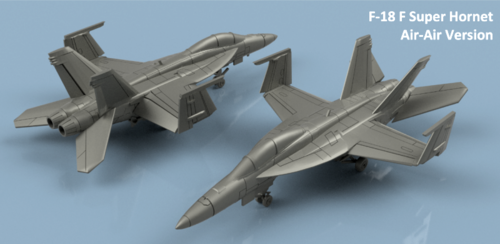 L'Arsenal 2.0 3D350121 F-18 F Super Hornet air-to-air folded wings (5 planes)