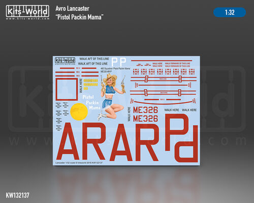 Kits World 132137 Avro Lancaster B Mk.I/III ('Pistol Packin Mama')