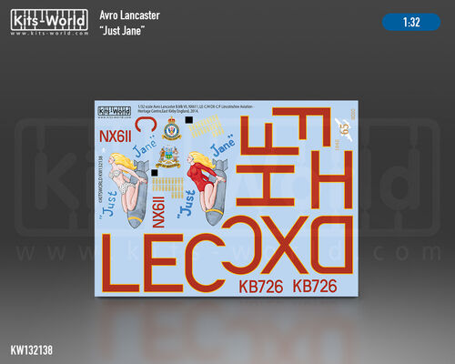 Kits World 132138 Avro Lancaster B Mk.VII Lincolnshire Aviation - Heritage Centre
