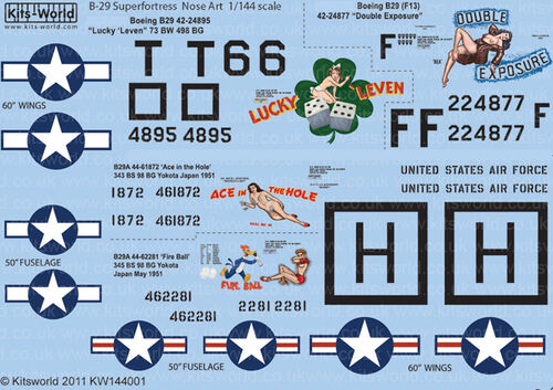 Kits World 144001 Boeing B-29 Superfortress Nose Art