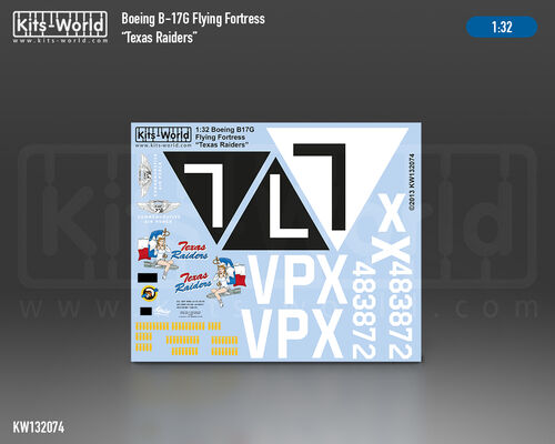 Kits World 132074 Boeing B-17 G Flying Fortress ('Texas Raiders')