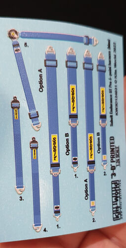 Kits World 3D124031 Sabelt Endurance GT PRO 6-Point Harness (Blue)