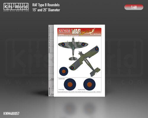 Kits World M480057 RAF Type B Roundels 15 and 25 inches
