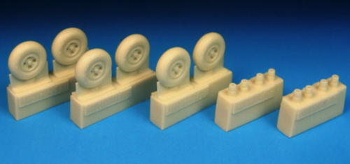Barracuda Studios R72341 Spitfire Four Slot Mainwheels - 3 Pack