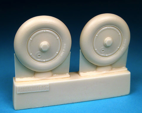 Barracuda Studios R32073 Bf-109G Wheels - Plain Hub, Plain Tire