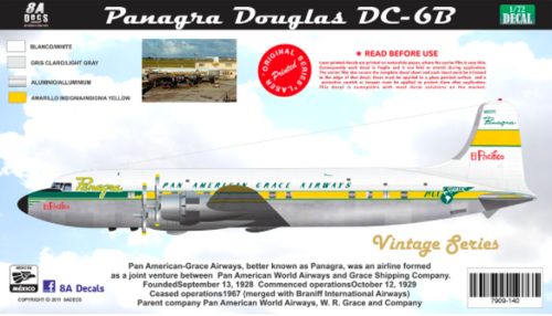 8aDecs 7909-140-72 Douglas DC-6 Panagra
