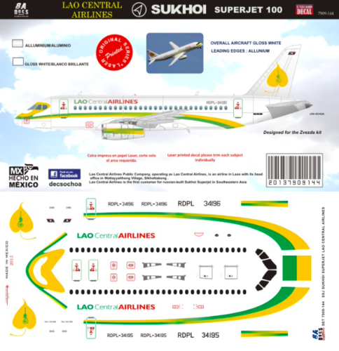 8aDecs 7909-144-144 SSJ 100 Lao central