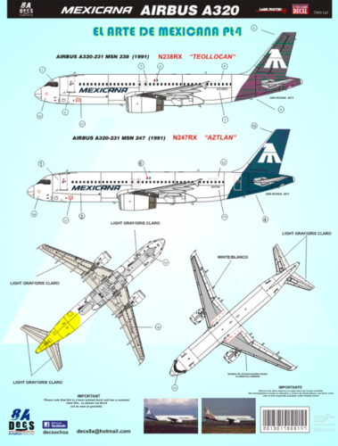 8aDecs 7909-147-144 El arte de Mexicana A320 pte 4