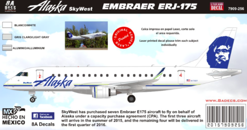 8aDecs 7909-256-100 ALASKA 2015 ERJ175