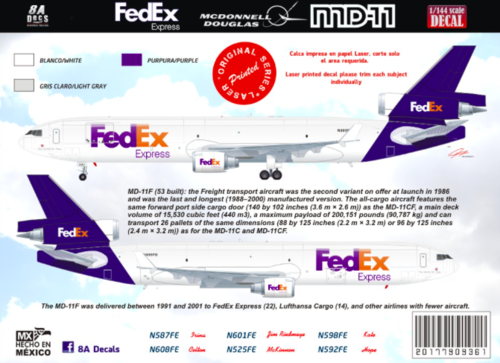 8aDecs 7909-361-144 Fedex MD-11