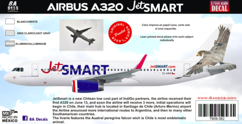 8aDecs 7909-382-200 Jetsmart Airbus A320