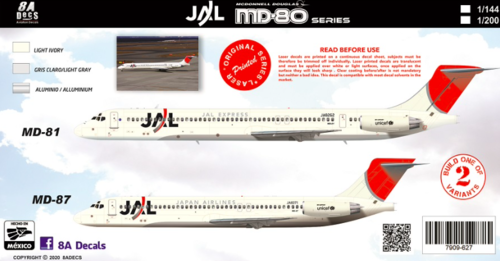 8aDecs 7909-627-144 JAL MD-82/87